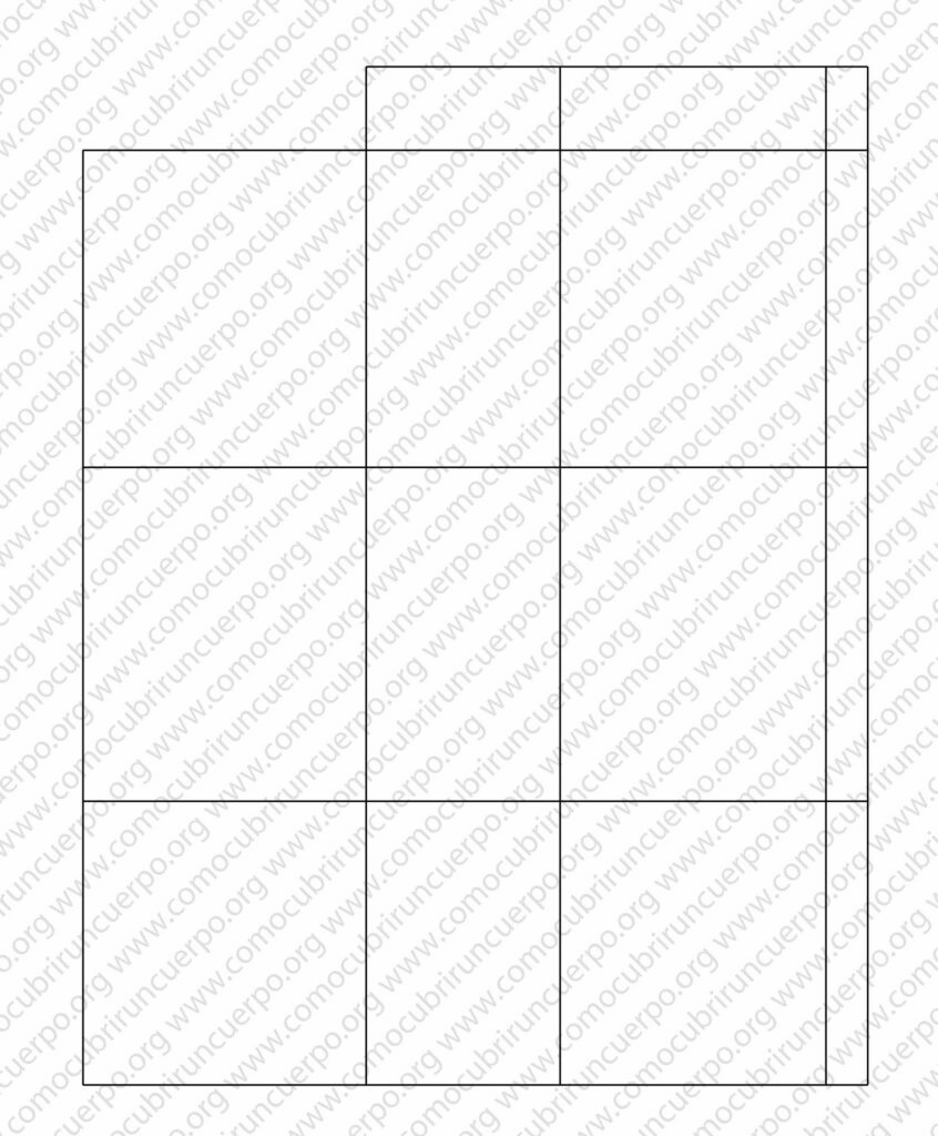 Patrón del chaleco femenino proporcional - Tele Virtual Patronage